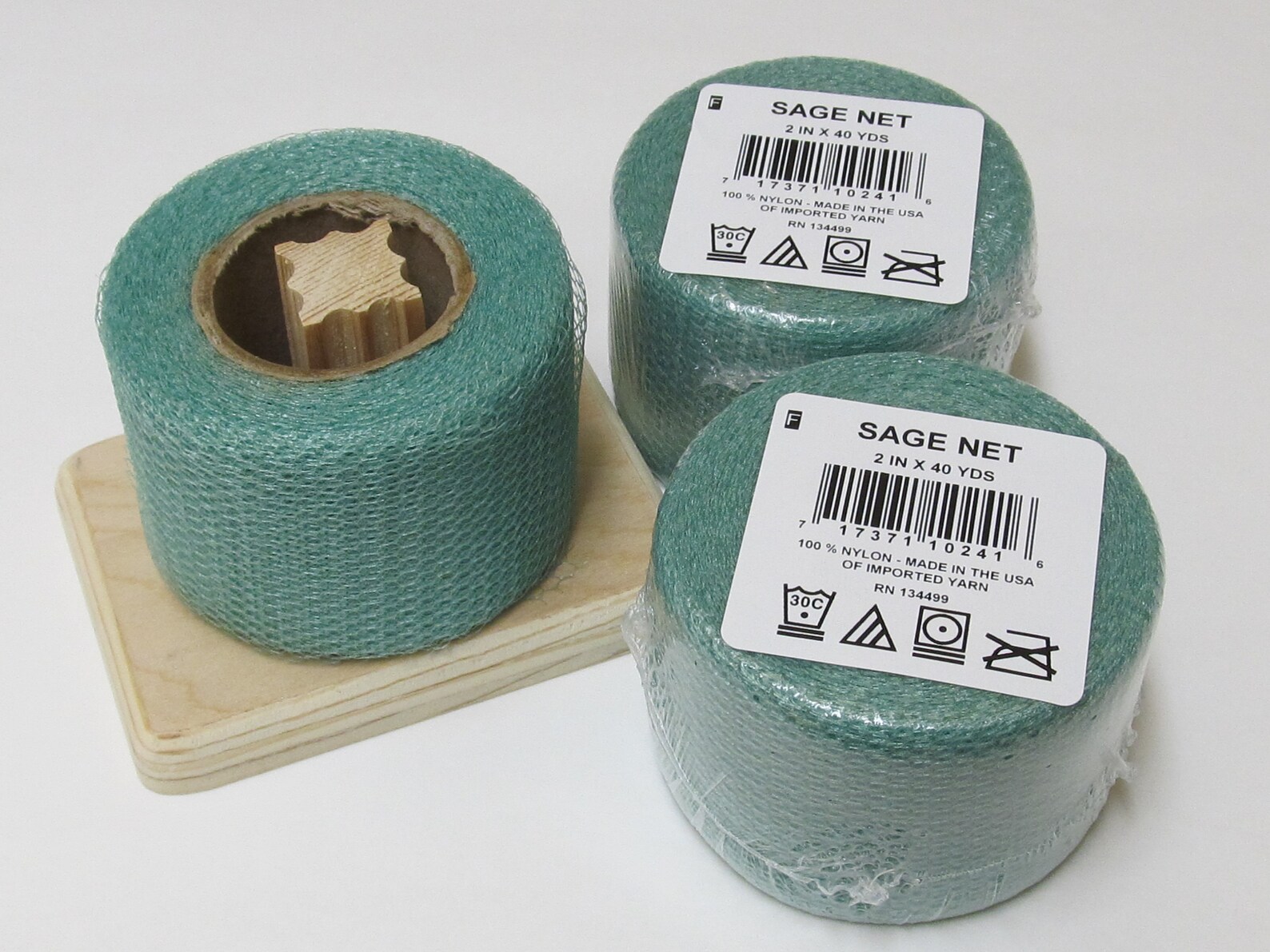 Sage Green Nylon Net Spool - 40 Yards Long - 2 Inch Strip - Scrubbie ...