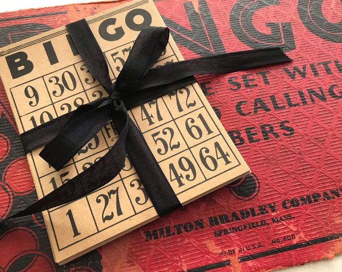 Vintage Bingo Cards From 1930’s Set of 5 - Etsy