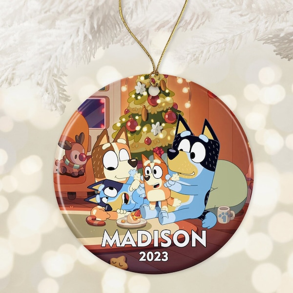 Bluey Ornament Christmas - Etsy