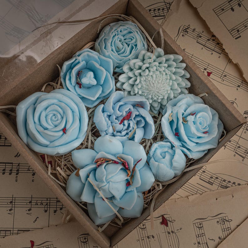 Handmade Flower Soap Gift Box, Natural Goat Milk Soap Set - Etsy