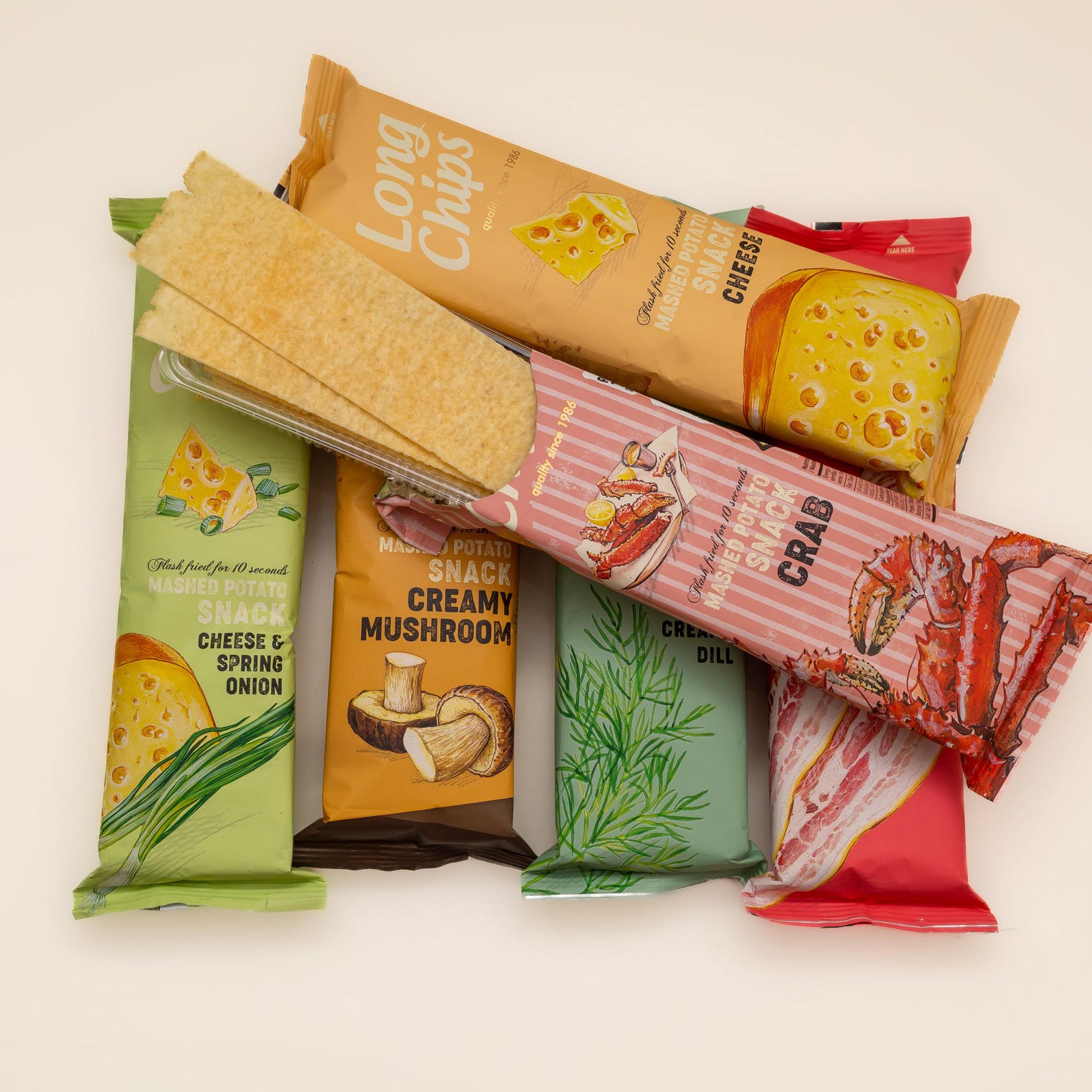Latvian Local Snack Basket Long Potato Chips Traditional Food to Taste ...