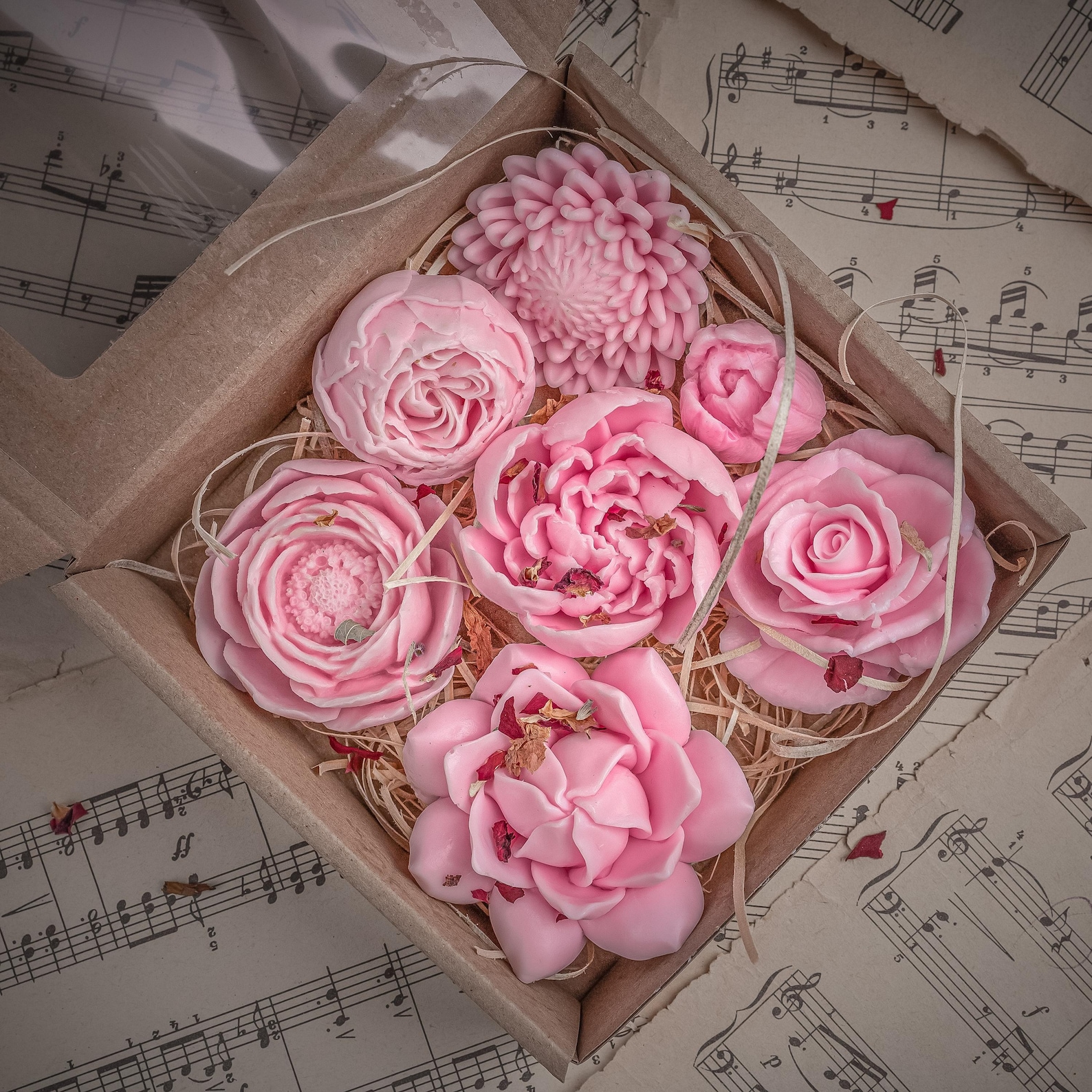 Handmade Flower Soap Gift Box, Natural Goat Milk Soap Set - Etsy