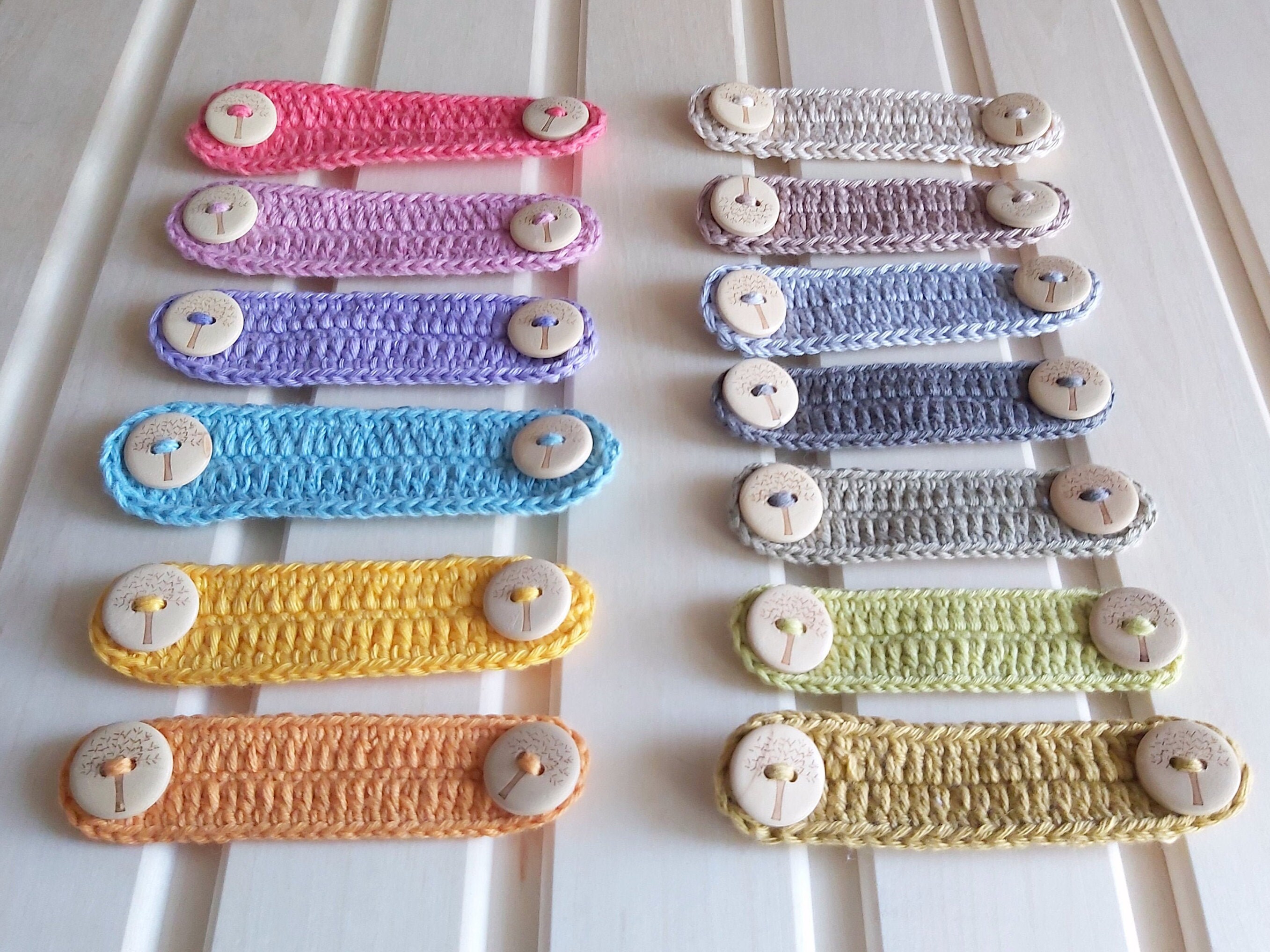 Ear saver crochet / Button face mask holder extender / Face | Etsy