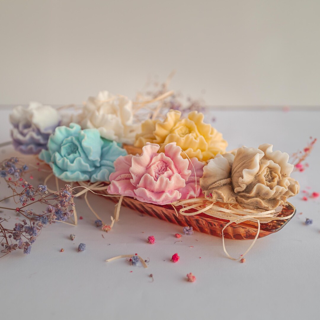 Iris Flower Shaped Soap Bar Goat Milk Flower Soap Mothers Day Gift ...