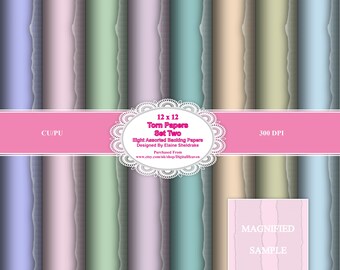 Torn paper collage | Etsy