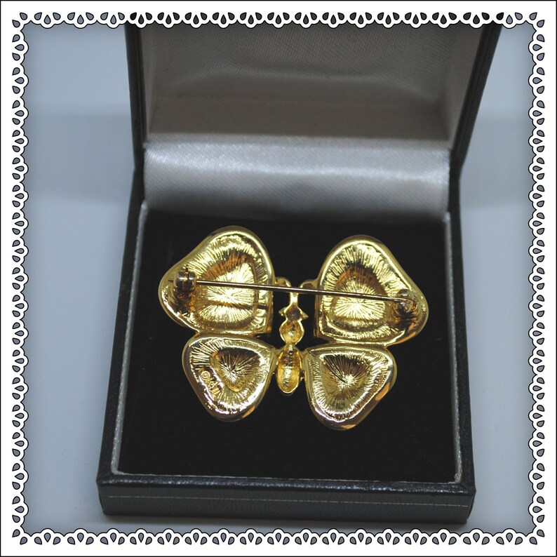 Vintage Signed KJL Kenneth Jay Lane Pearl Hearts Butterfly Pin - Etsy UK