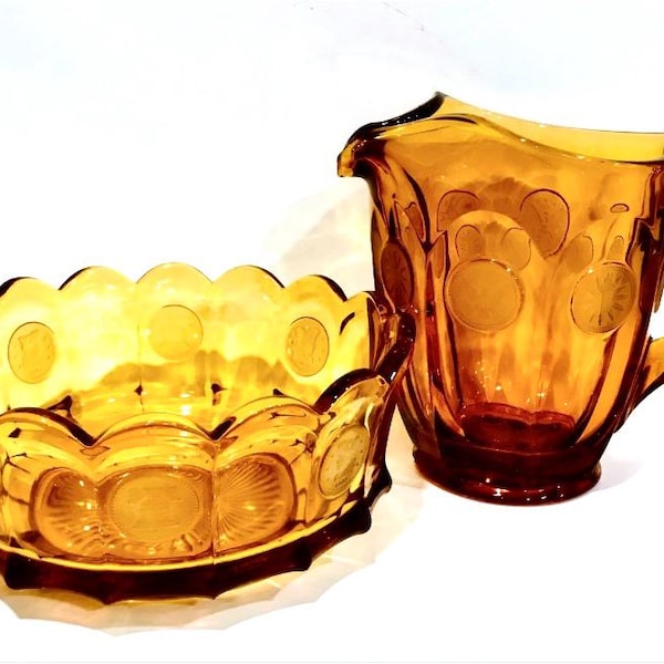 Fostoria Coin Glass - Etsy