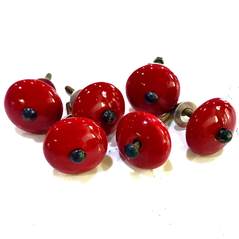 Red Knobs - Etsy