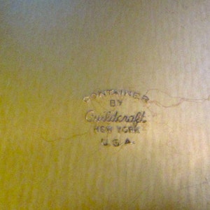 1950s Guildcraft New York USA 10in Metal Container Box With Lid ...