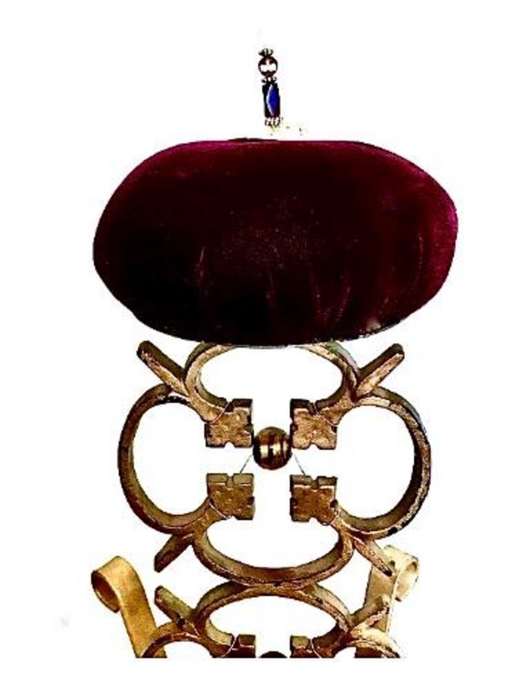 Hat Stand/wig Stand/pincushion 14" Tall Up-cycled & Repurposed Handmade ...