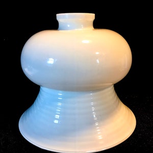 Vintage Milk Glass Bell Shape Torchiere Light Shade W/ 2 Fitter Made in ...