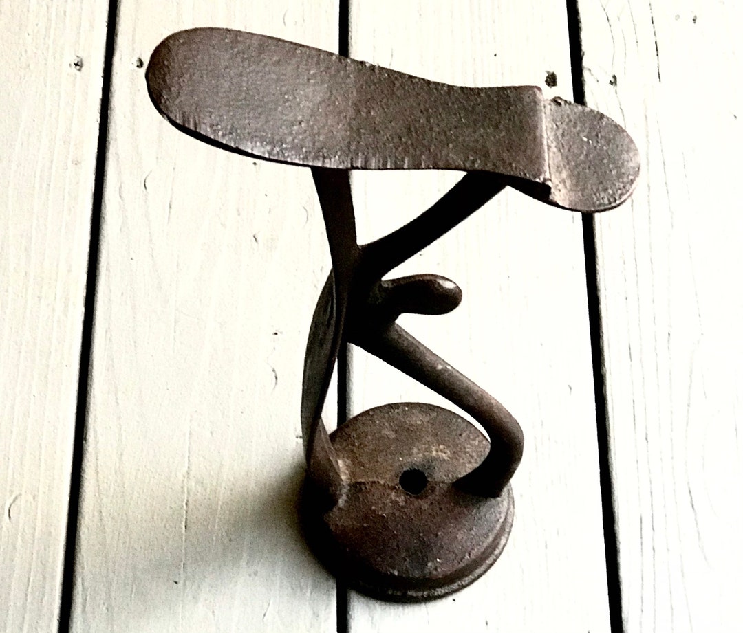 Cast Iron Shoe Shine Stand USA, Vintage Dark Bronze Tone Cast Iron Shoe ...