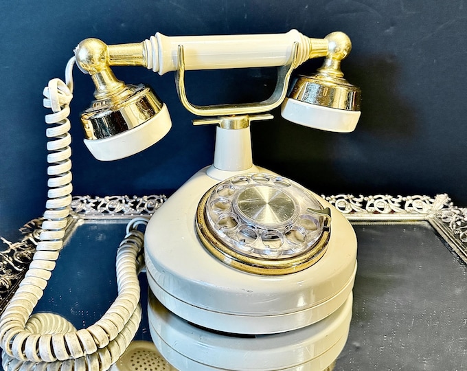 Vintage Rotary Dial Telephone: French Style Western Electric, Tested ...