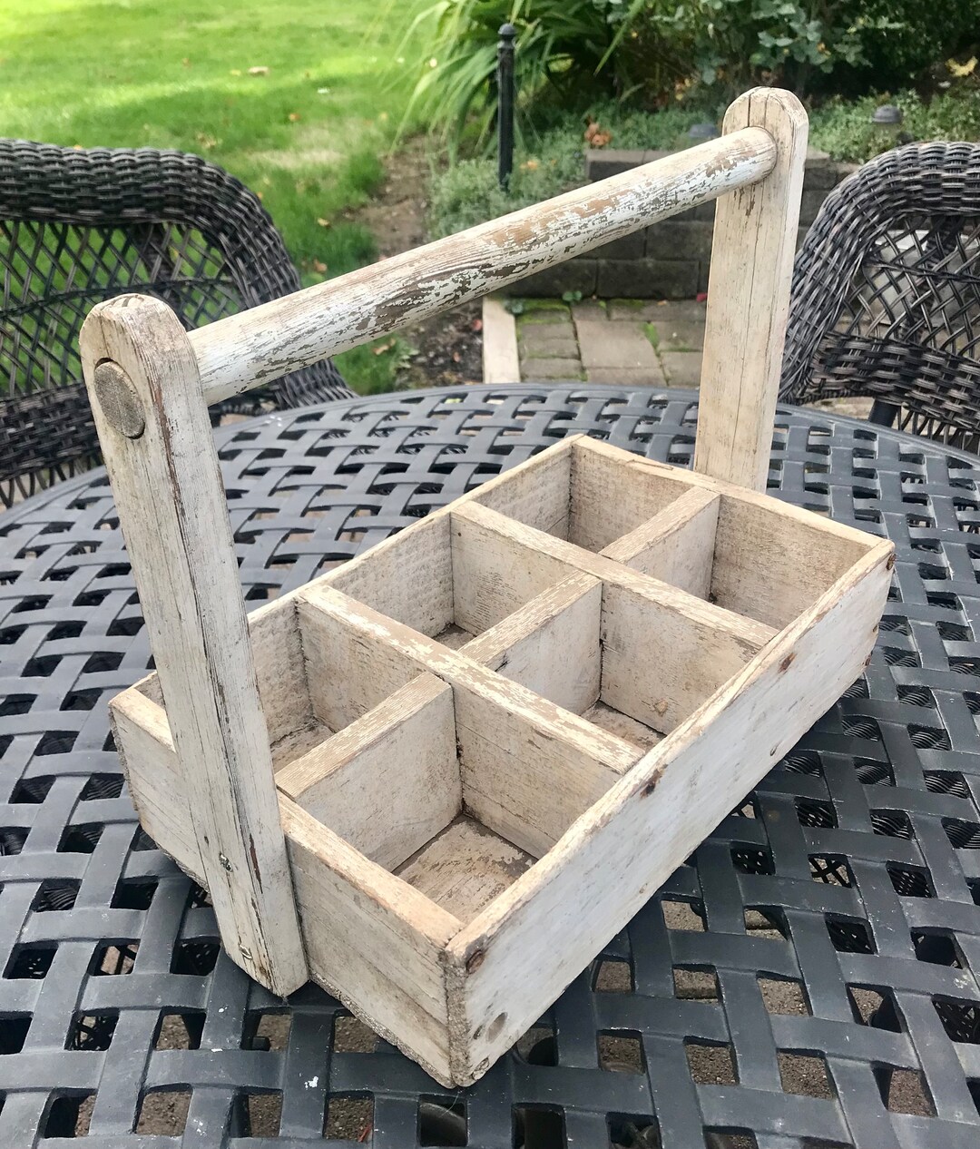 Antique Rustic Wood Milk Carrier Crate Garden Box 16x9 - Etsy