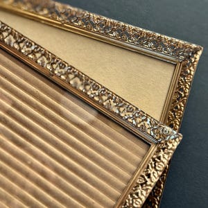 Vintage Ormolu 8x10 Frames Set of 2 Reticulated Metal Gold Tone ...