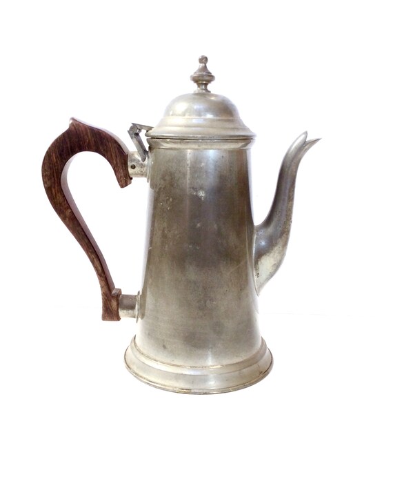 Vintage Pewter Teapot/Coffee Pot Pewter Display Vase with | Etsy