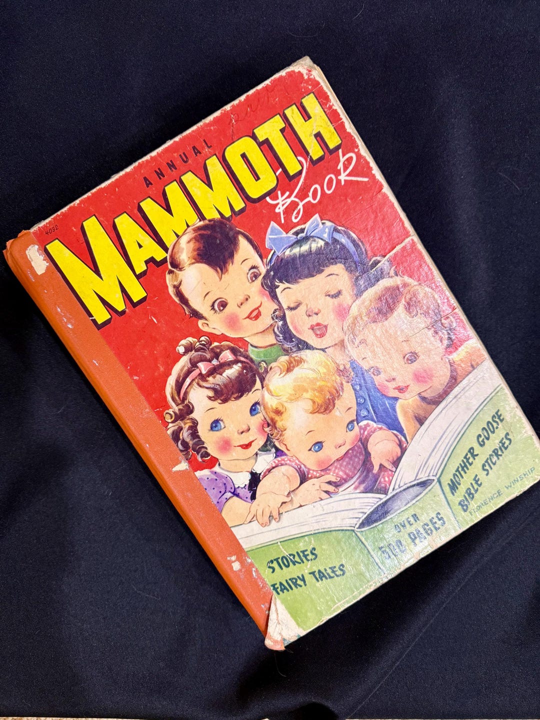 Antique 'annual Mammoth Book' - 1934 Hardcover - Nursery Rhymes & Fairy ...