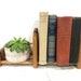 Marquetry Sliding Bookends Modern Danish Design Solid Oak and - Etsy