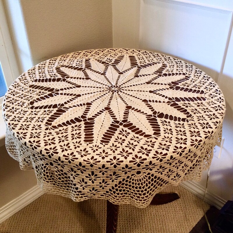 Crochet Table Cover - Etsy