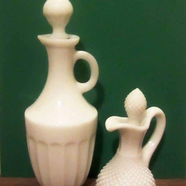 Milk Glass Cruet - Etsy