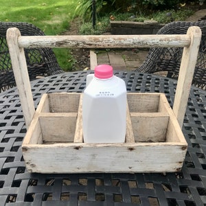 Antique Rustic Wood Milk Carrier Crate Garden Box 16x9 - Etsy