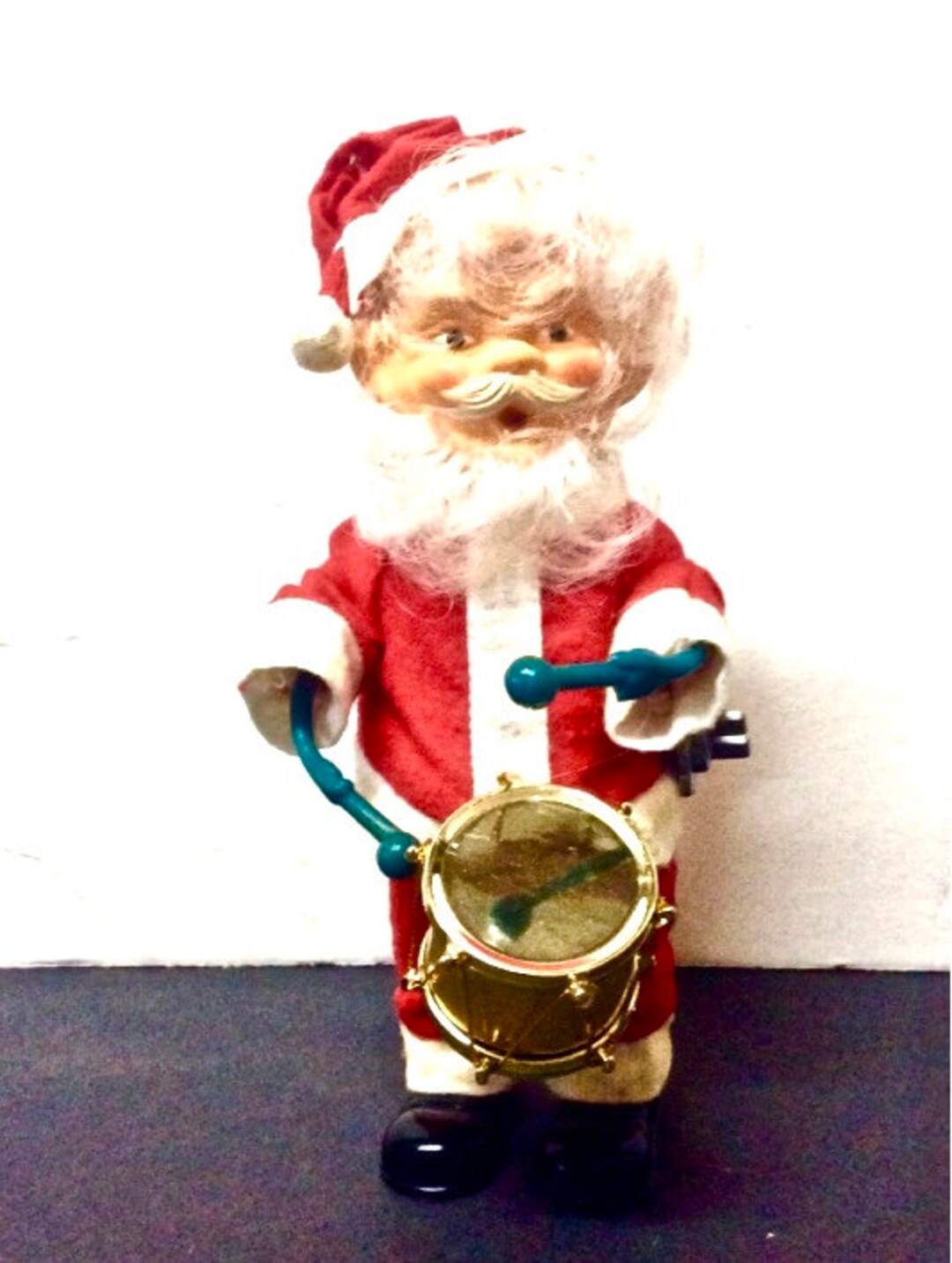 Retro Celluloid Santa Wind up Drummer Vintage Christmas, Mid Century ...
