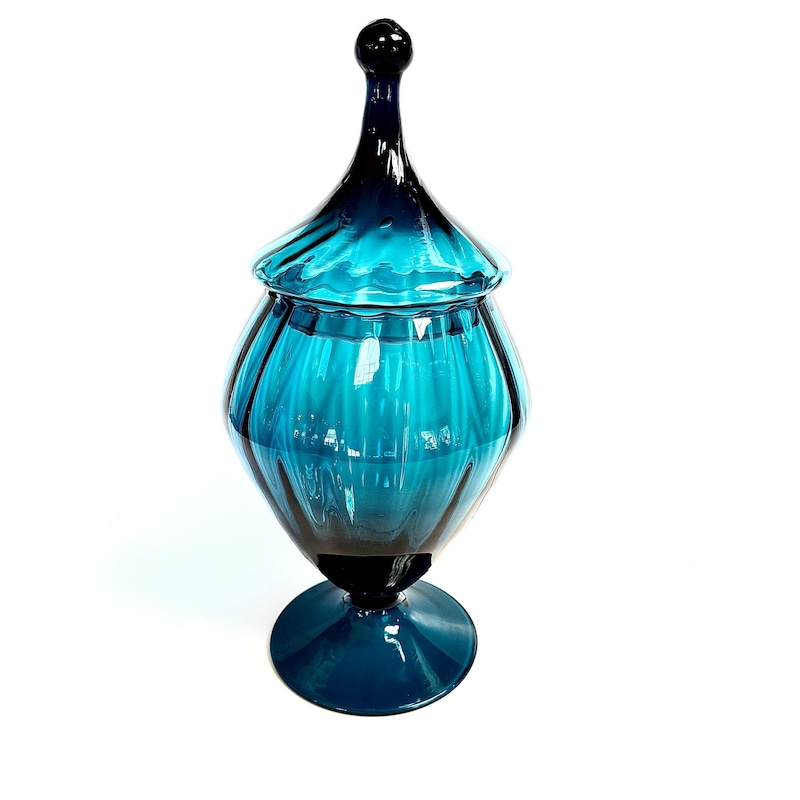 Italian Blue Apothecary Jar - Etsy