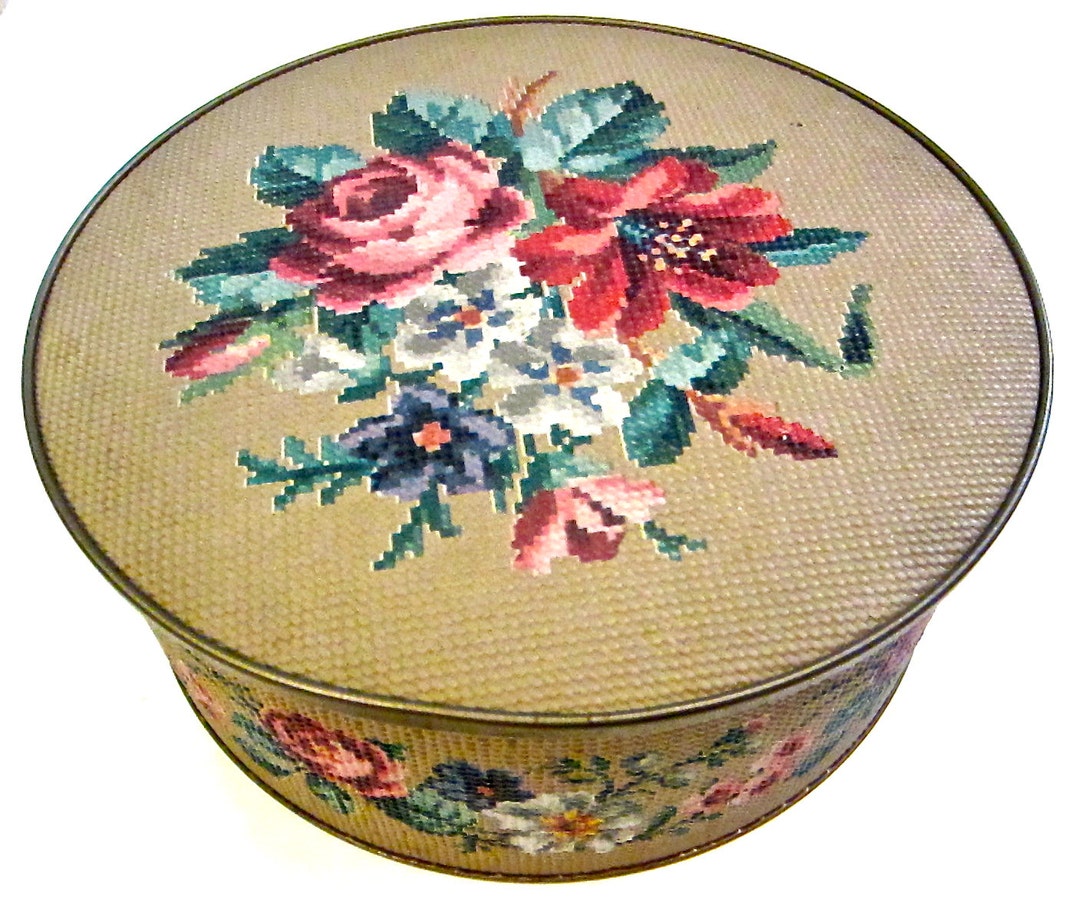 1950s Guildcraft New York USA 10in Metal Container Box With - Etsy