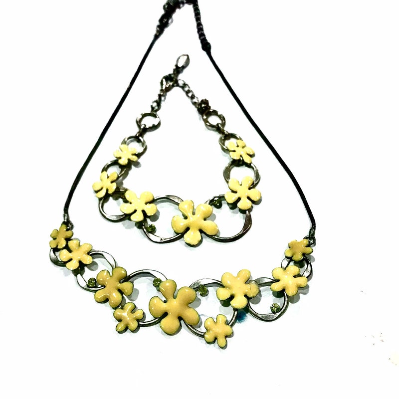 Yellow Jewelry Set - Etsy