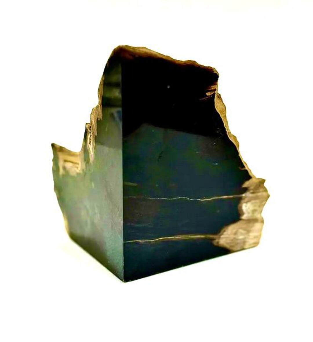 Cut Petrified Wood Polished Rock Bookend Stone Art Sculpture ...