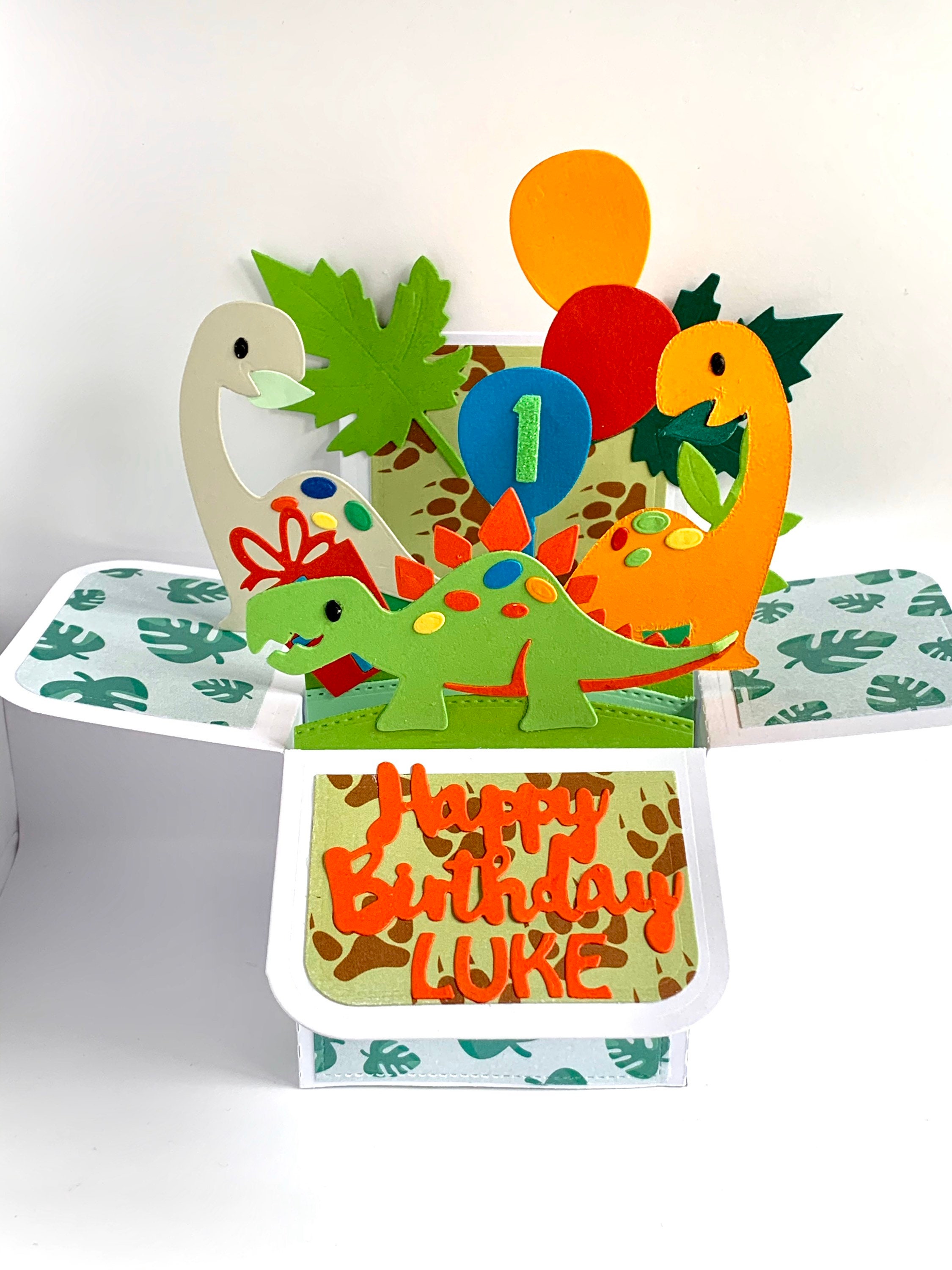 Pop up Dinosaur Exploding Box Card, 3D Dinosaur Card, Children’s ...