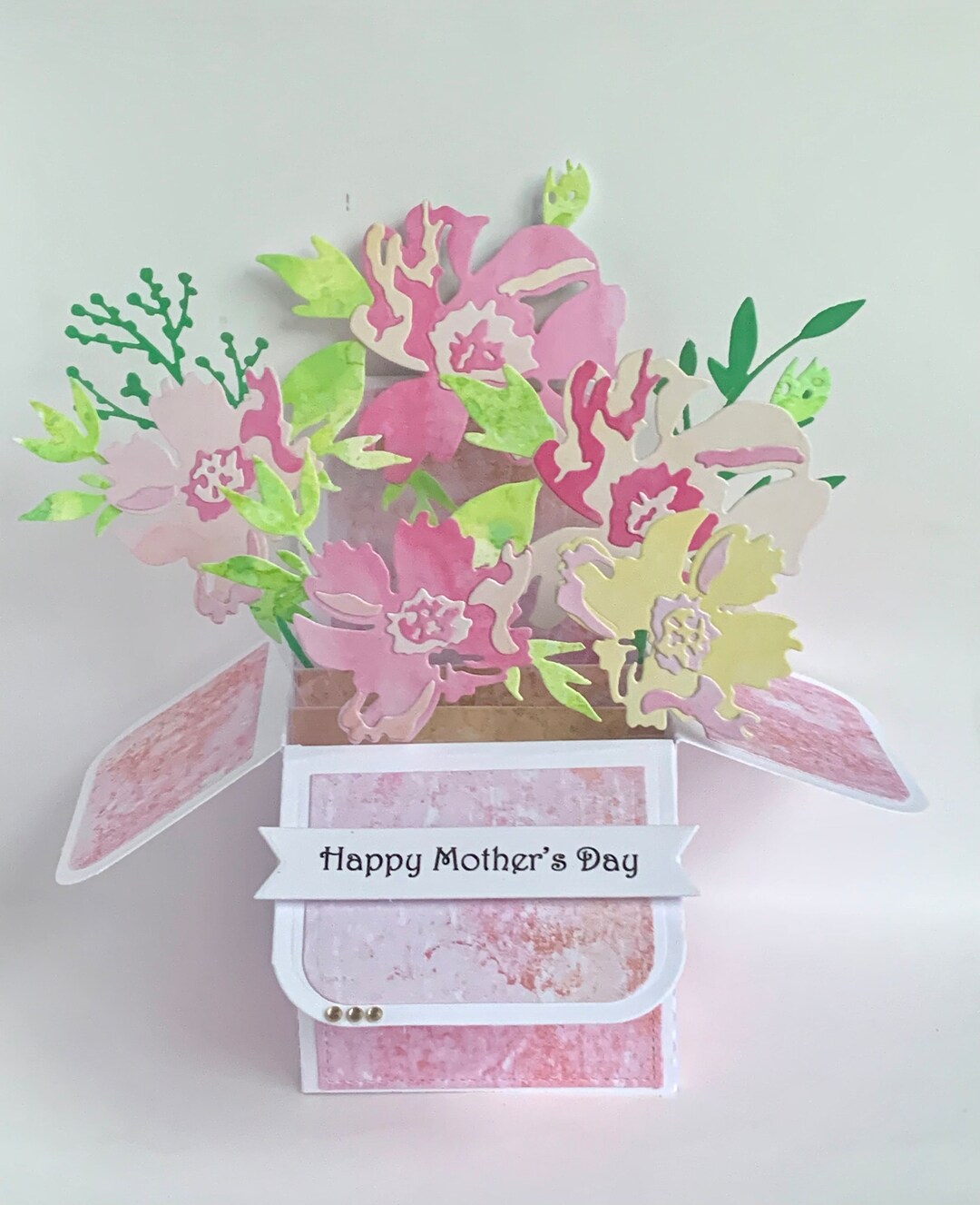 Mothers Day Pop up Floral 3D Exploding Box Card, Handmade Card, Cards ...