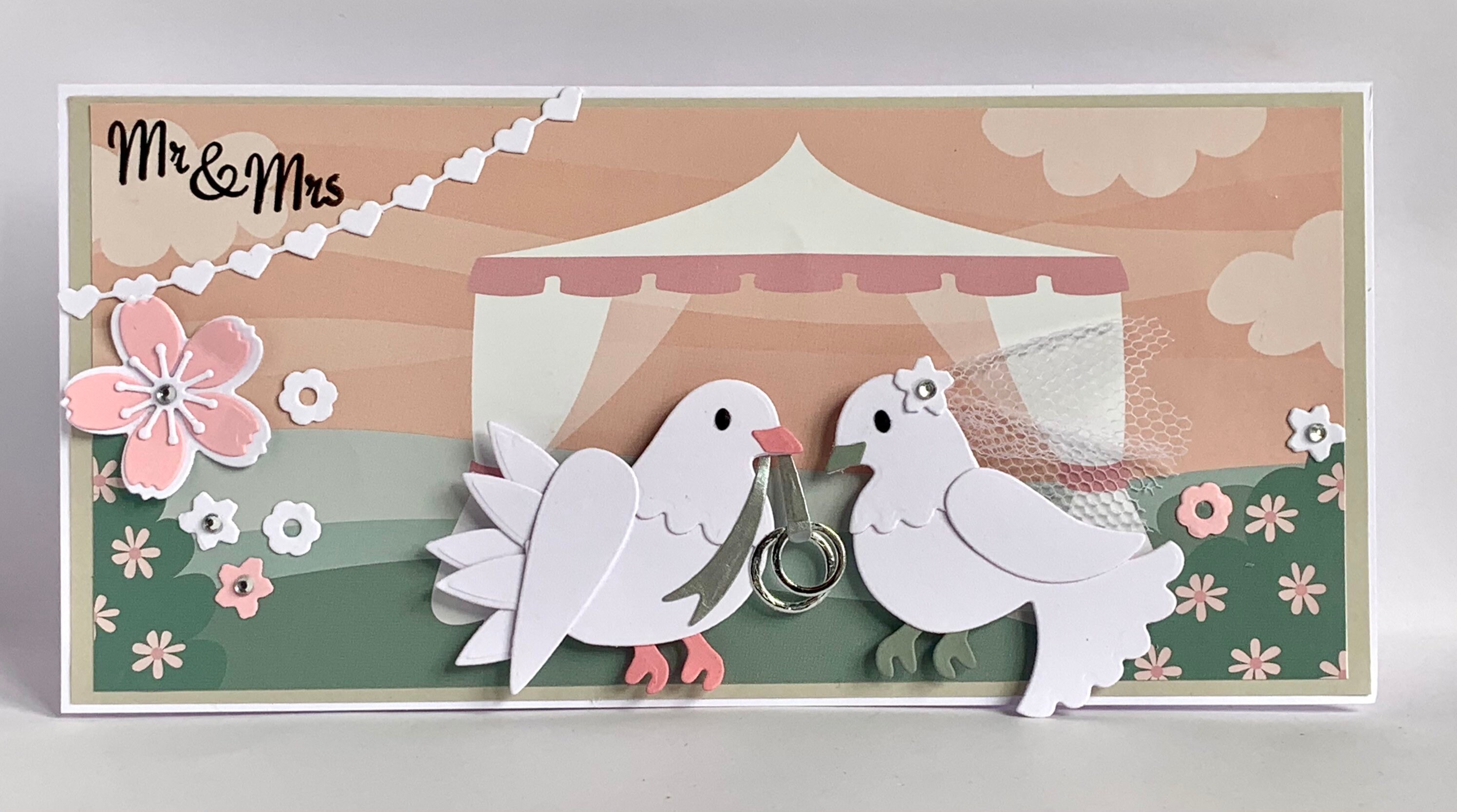 Wedding Day Greetings Card White Doves Card Bride and Groom - Etsy UK