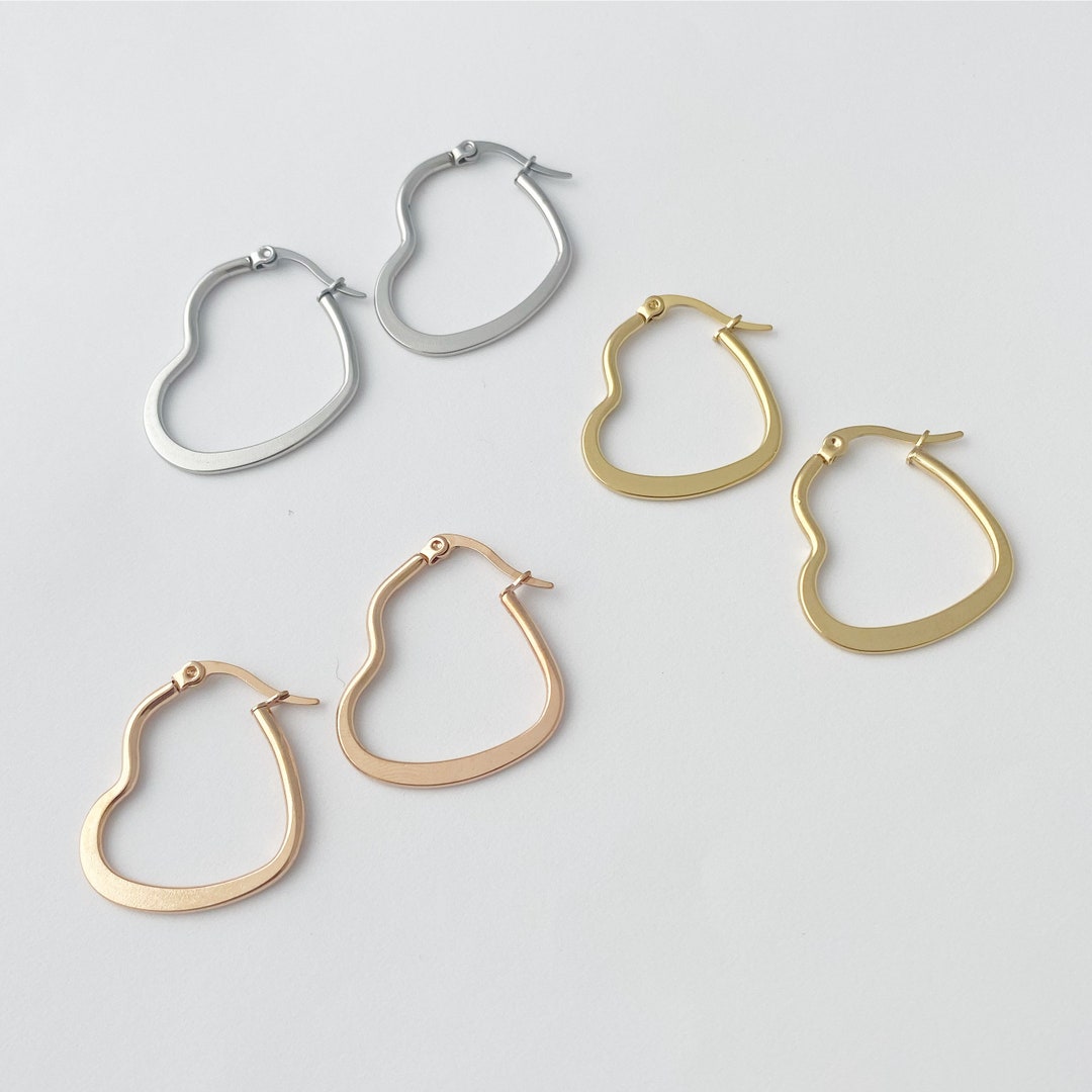 Heart Earrings - Etsy Canada