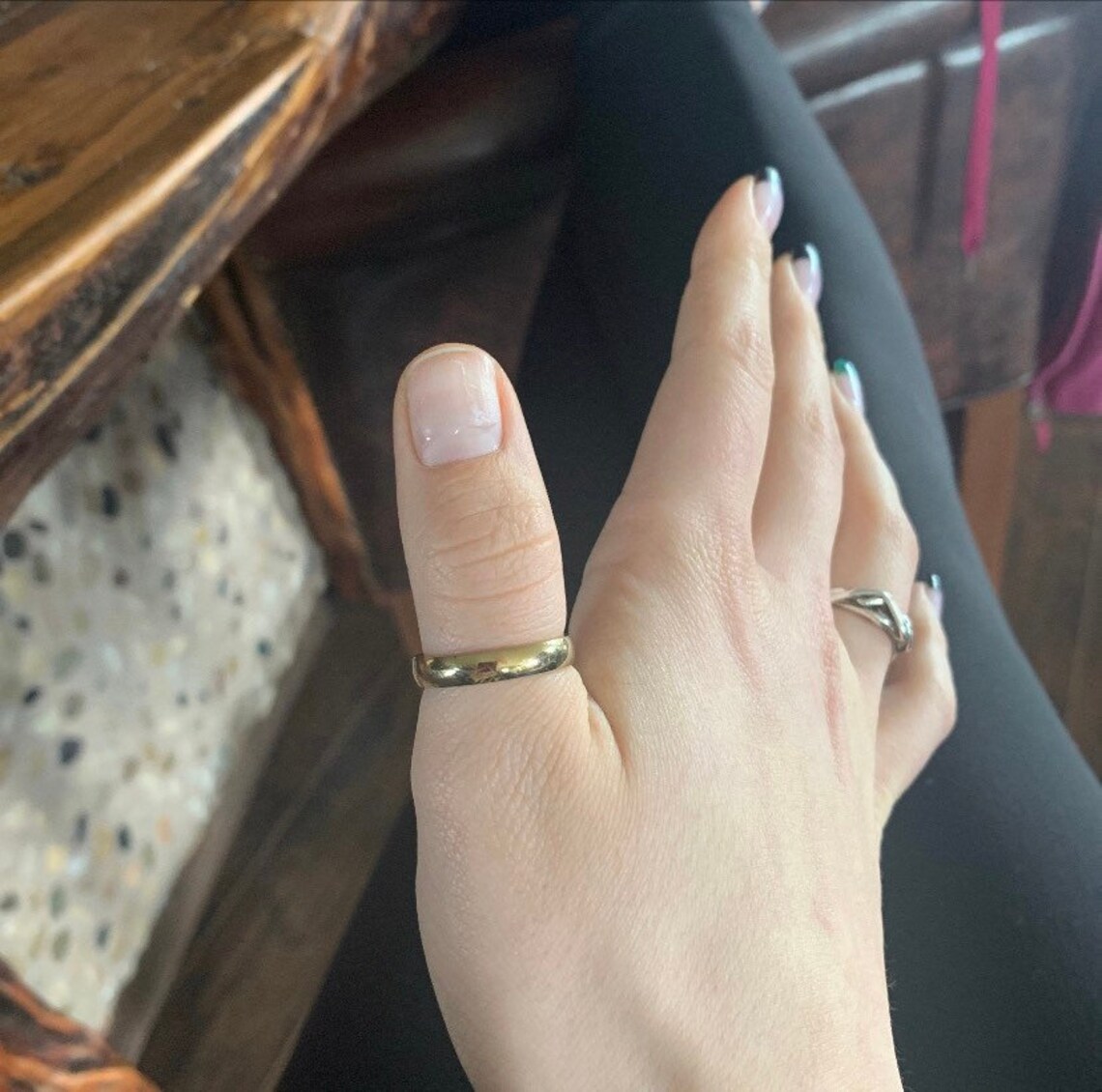 Thick Ring 4mm Thumb Ring Silver Rose Gold Gold Stainless | Etsy
