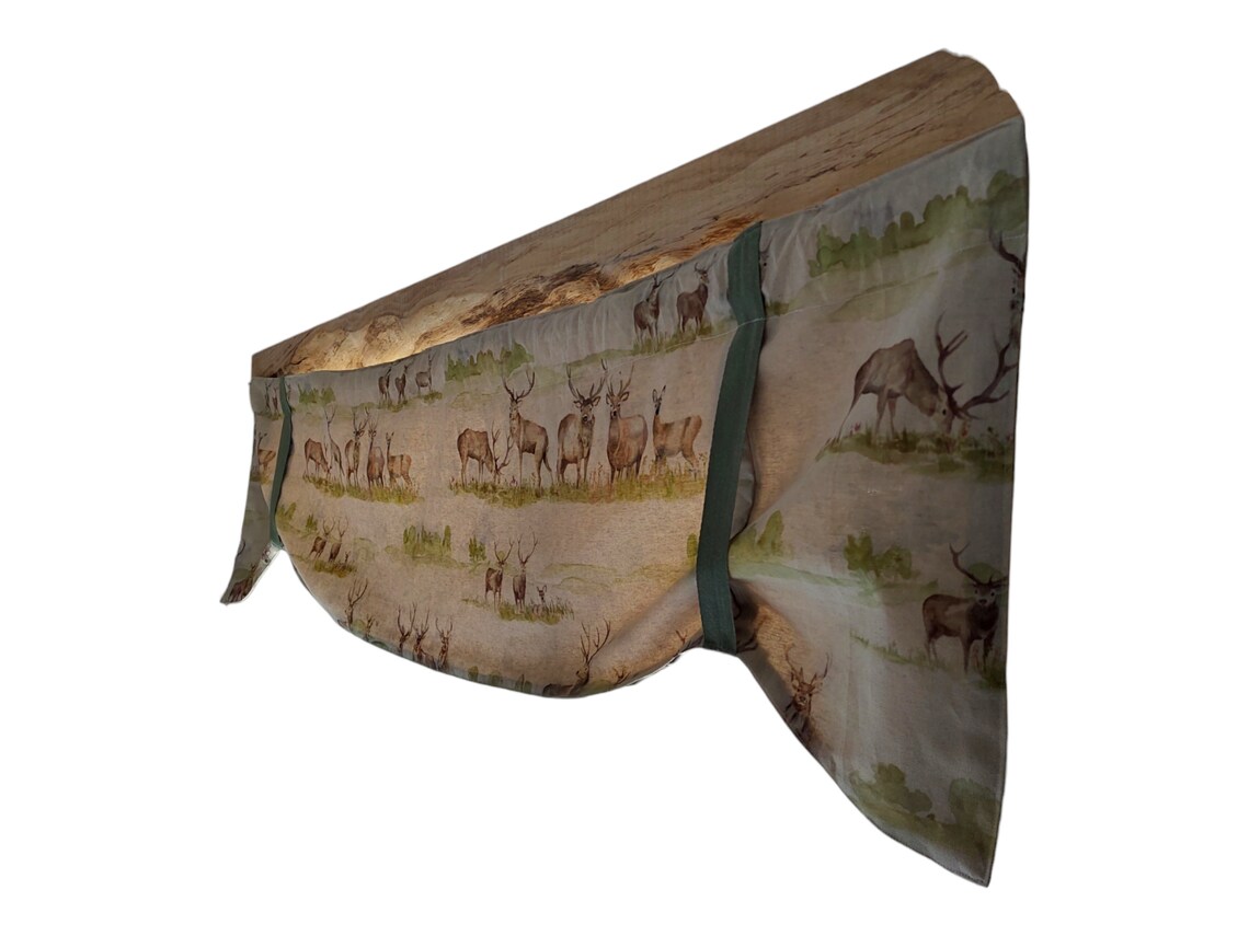 Window Dressing Valance Stag Curtain - Etsy UK