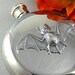 Round Steampunk Bat Flask, Gothic Victorian Stainless Steel, Vampire ...
