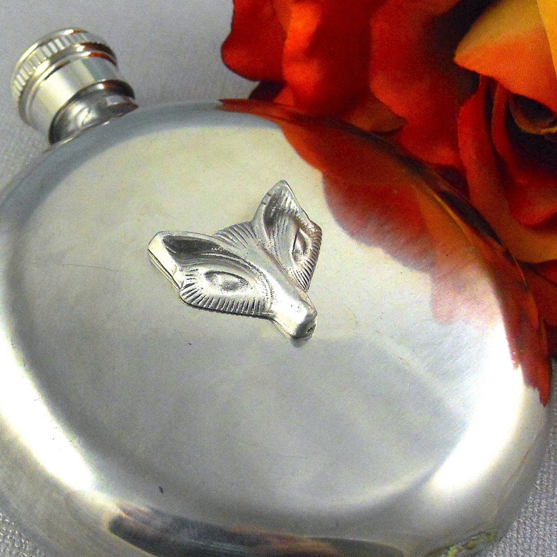 Silver Flask - Etsy