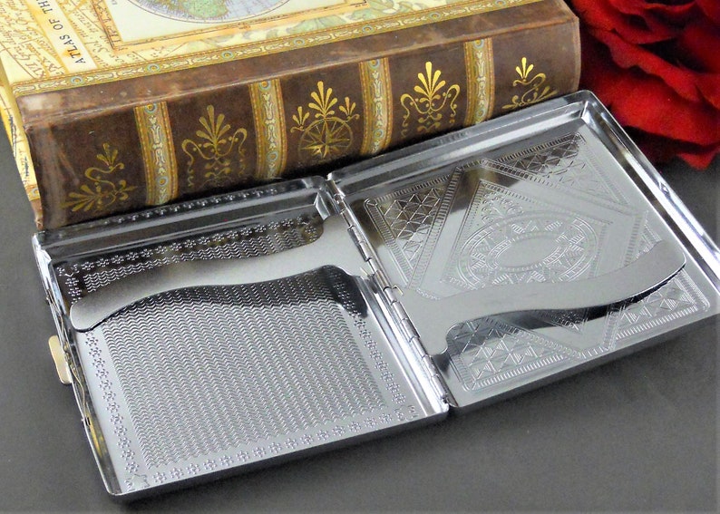 Estuche para cigarrillos con tarjetero, estilo gótico, victoriano ...
