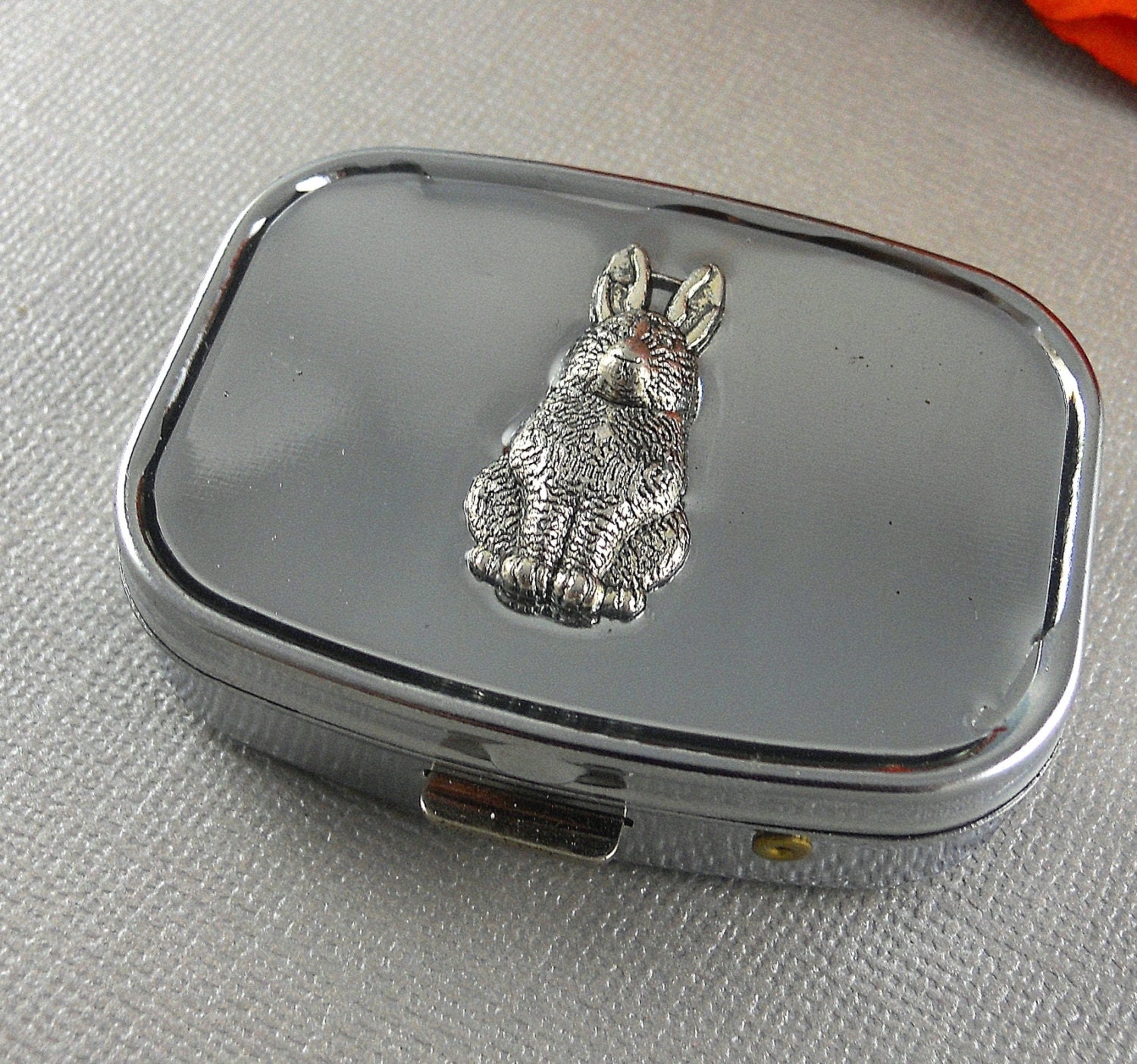 Easter Steampunk Rabbit Silver Pill Box, Vintage Style Medicine Case - Etsy