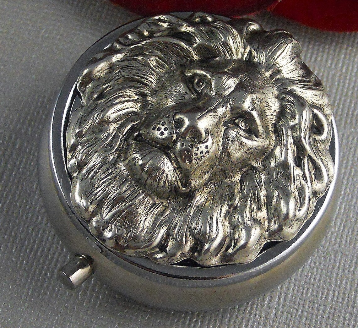 Silver Pill Box Pill Case Vintage Gothic Inspired Large - Etsy Australia
