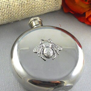 Silver Bumble Bee Flask, Bumble Bee, Insect, Bug, Vintage Inspired ...