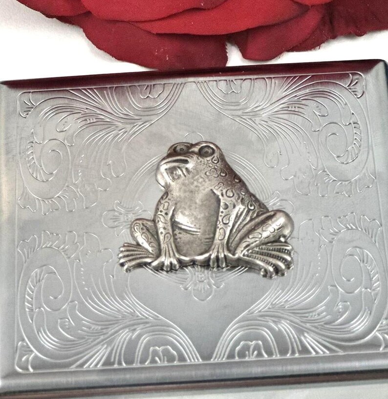 Estuche para cigarrillos con tarjetero, estilo gótico, victoriano ...