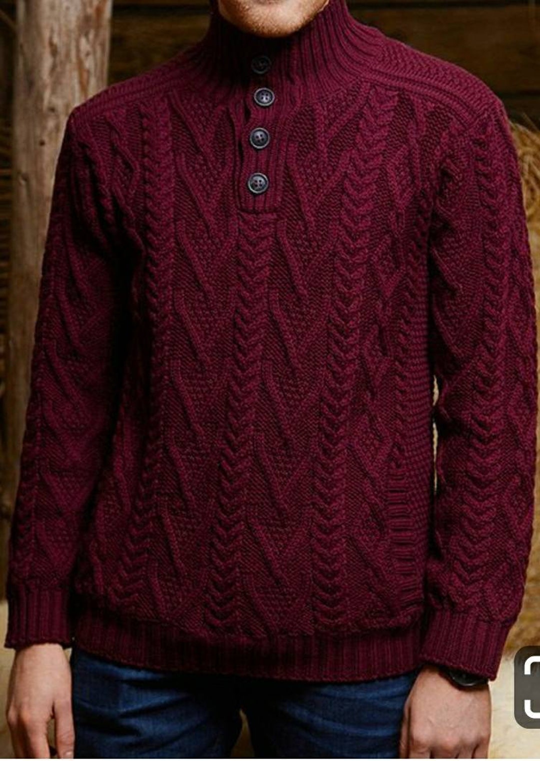 Sweater, Hand Knitted Mens Sweater - Etsy