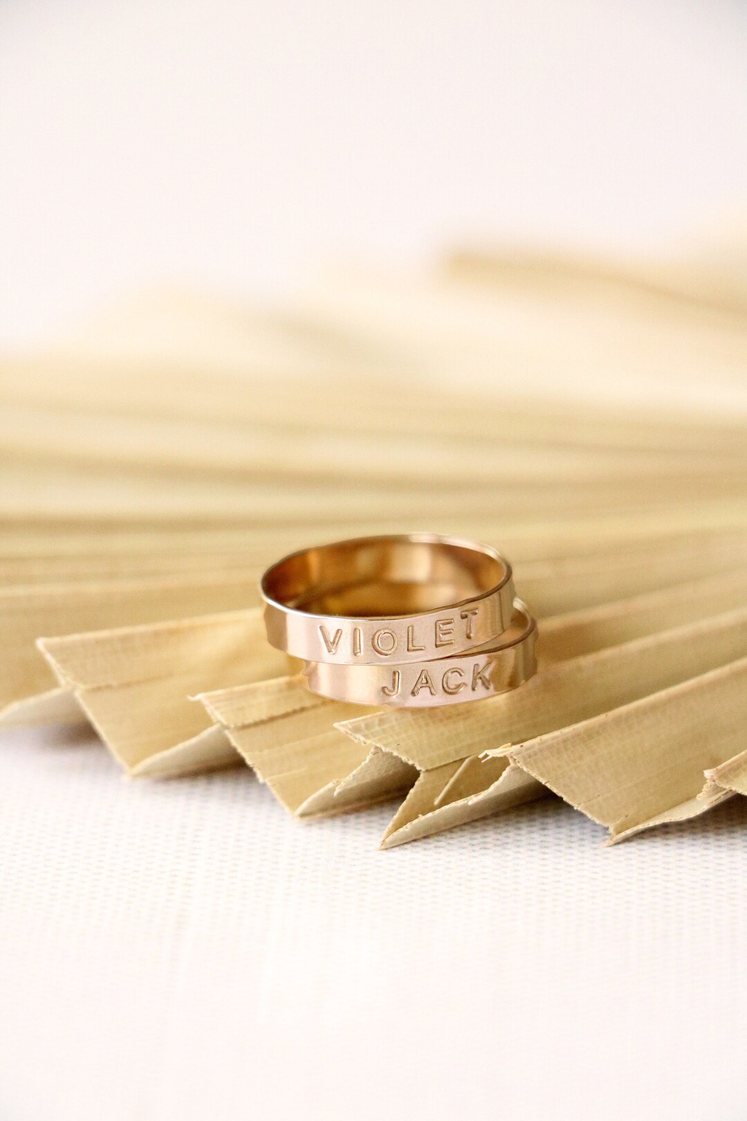 Personalized Name Ring - Stacking Ring - Gold Name Ring - Gold Filled ...