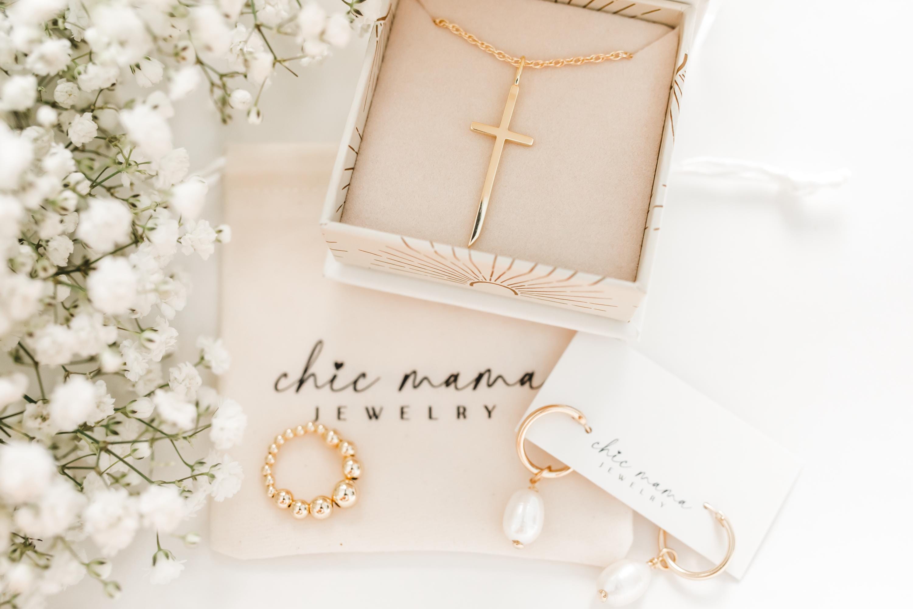 Large Gold Cross Necklace: 14K Gold Plated Sterling Silver Pendant - Etsy
