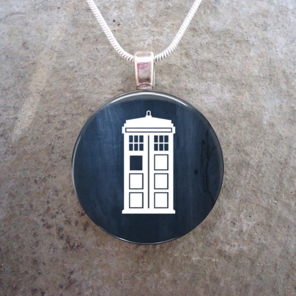 Tardis Key Necklace - Etsy