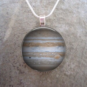 Planet Jupiter Necklace Glass Pendant Astronomy Jewelry - Etsy