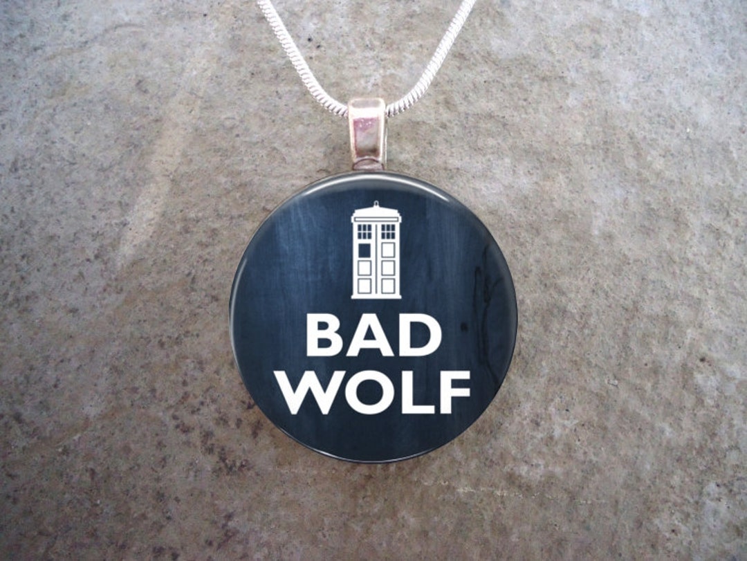 Doctor Who Jewelry Glass Pendant Necklace Bad Wolf Free Shipping Style ...