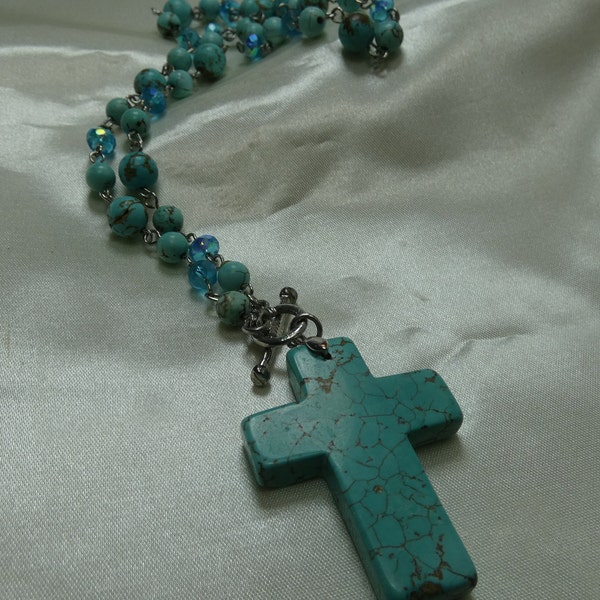 Turquoise Cross - Etsy